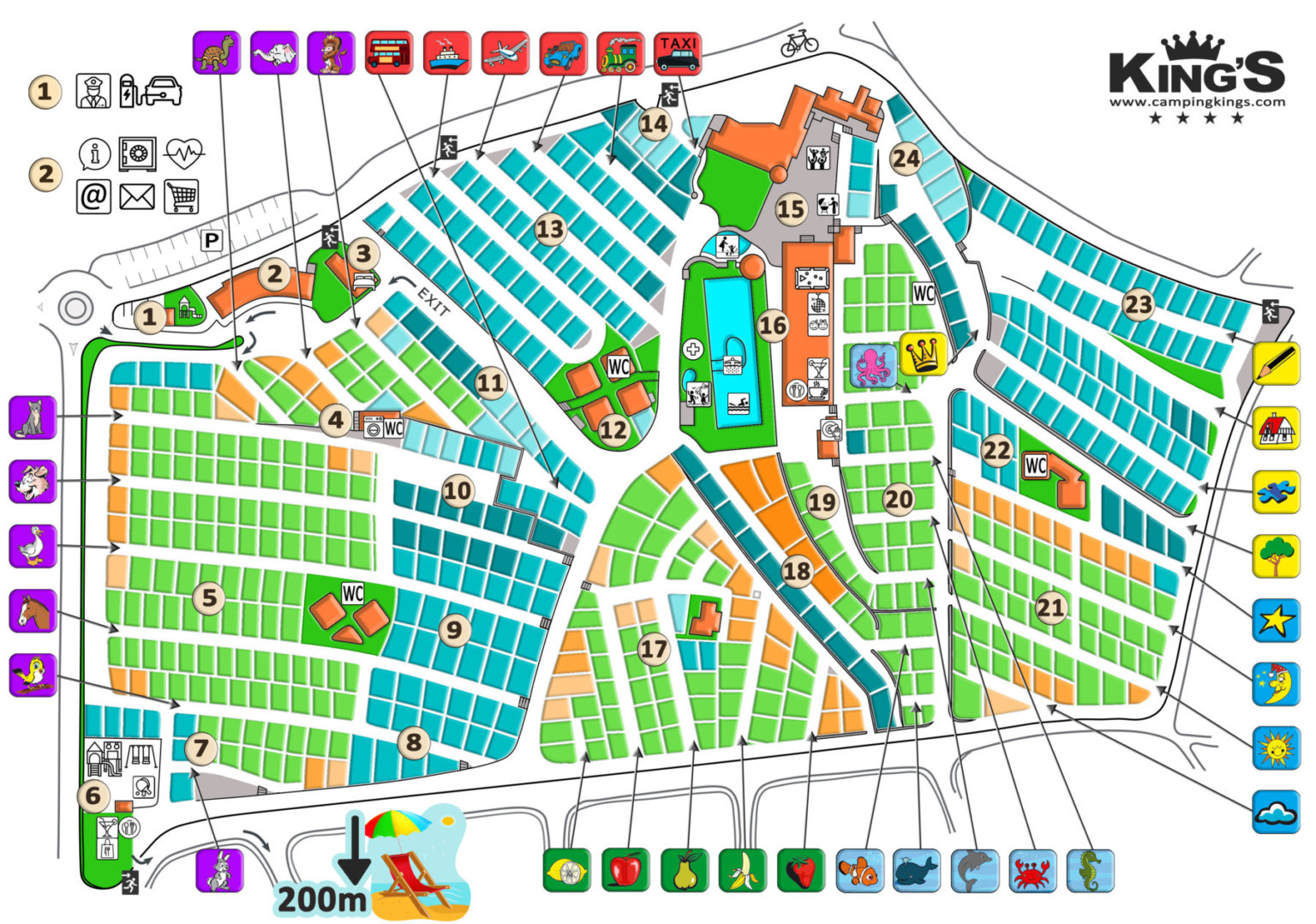Camping plan - Camping King's